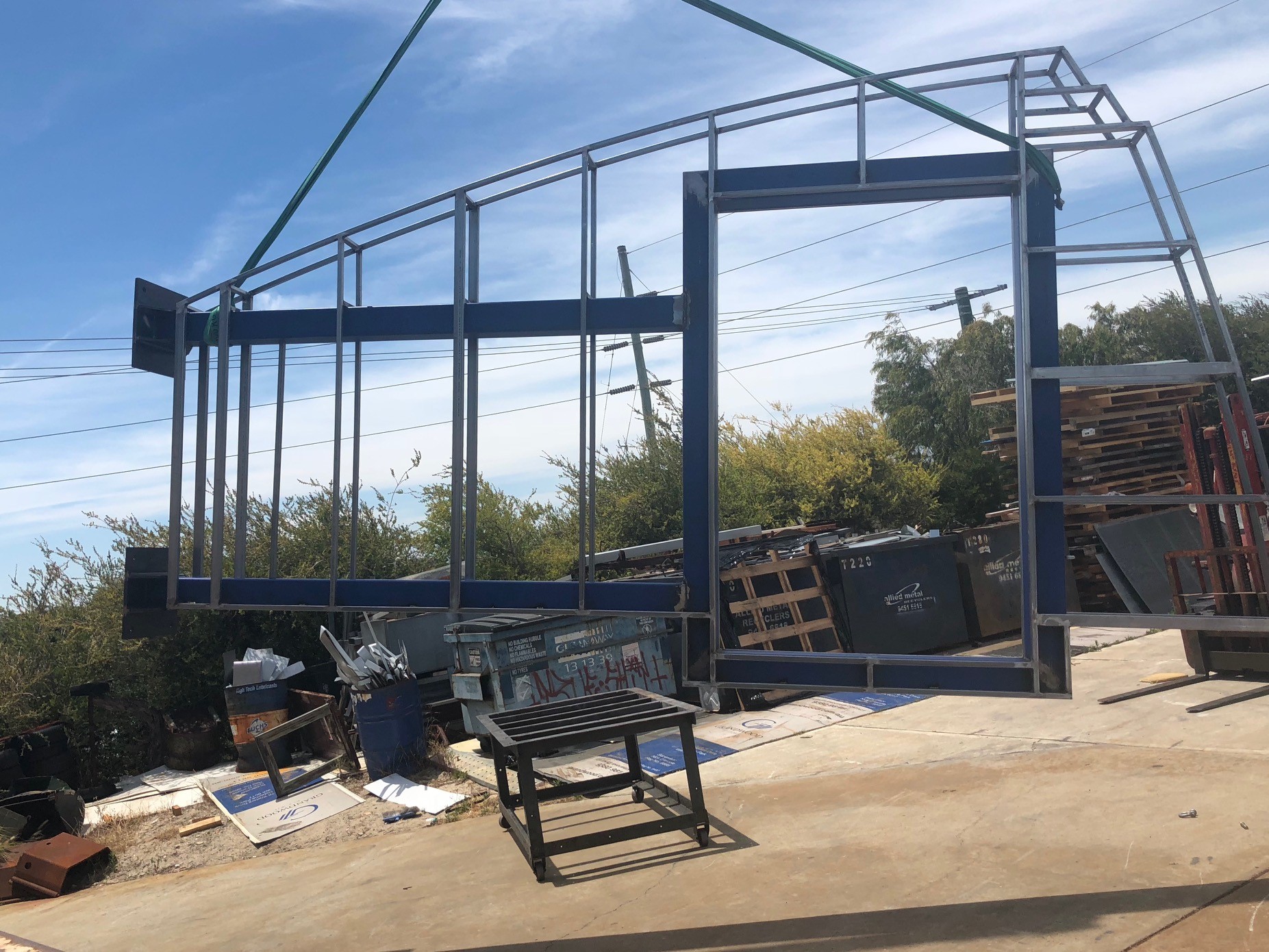 free standing pylon sign frame – T Needham & Co